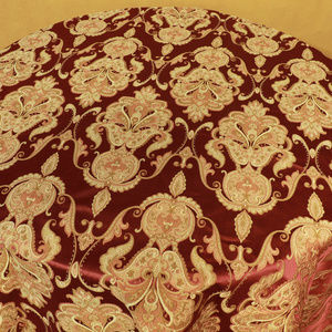 Dining | Damask Jacquard Burgundy And Gold Oval Table Cloth | Poshmark